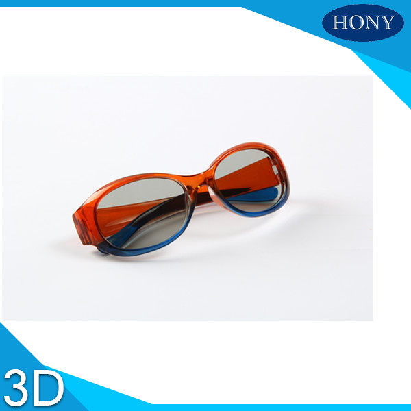 Children Circular Polarized 3d Player , 3d Polarized Glasses 0.7mm Thickness Pc Frame