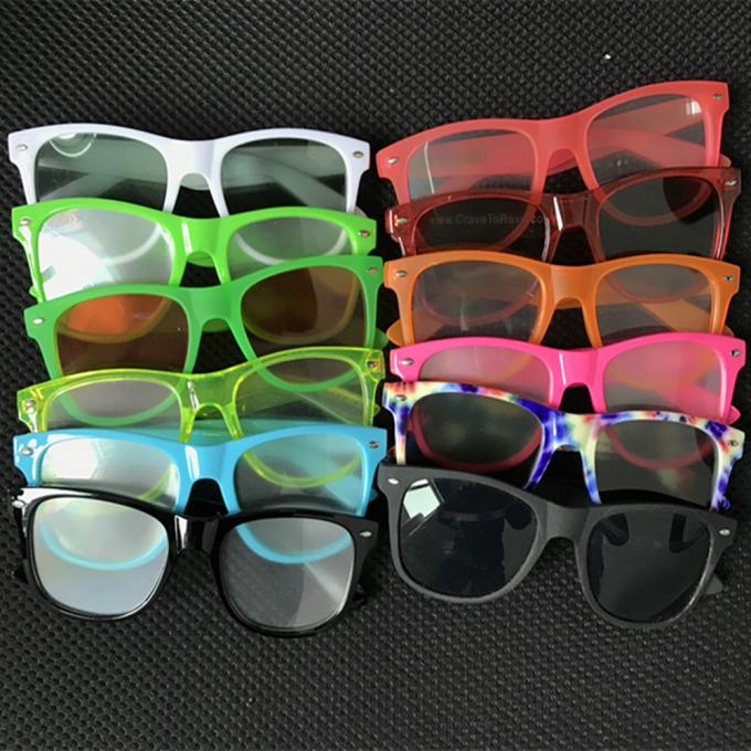 Plastic Christmas 3D Diffraction Glasses Custom Logo Plastic Rainbow 3d ...