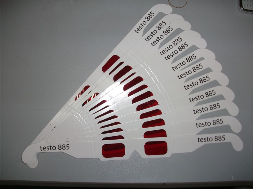 Red 3D Decoder Glasses Polarized