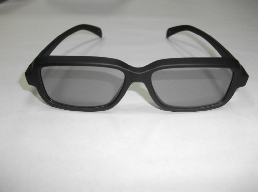 Plastic Circular Polarized 3D 4D 5D TV Glasses In PC Frame OEM